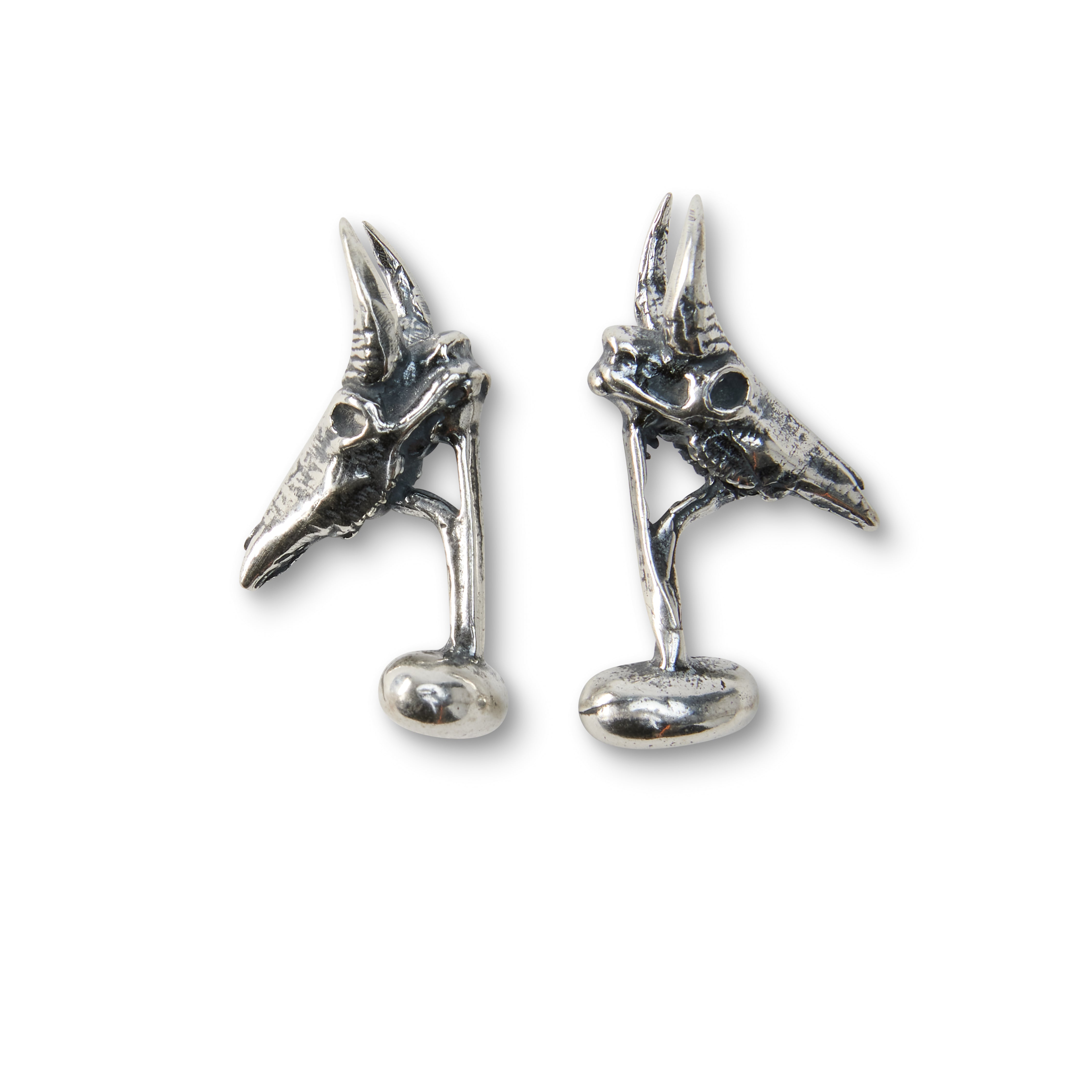Sterling Silver Nilgai Cufflinks - SM – King Ranch Saddle Shop