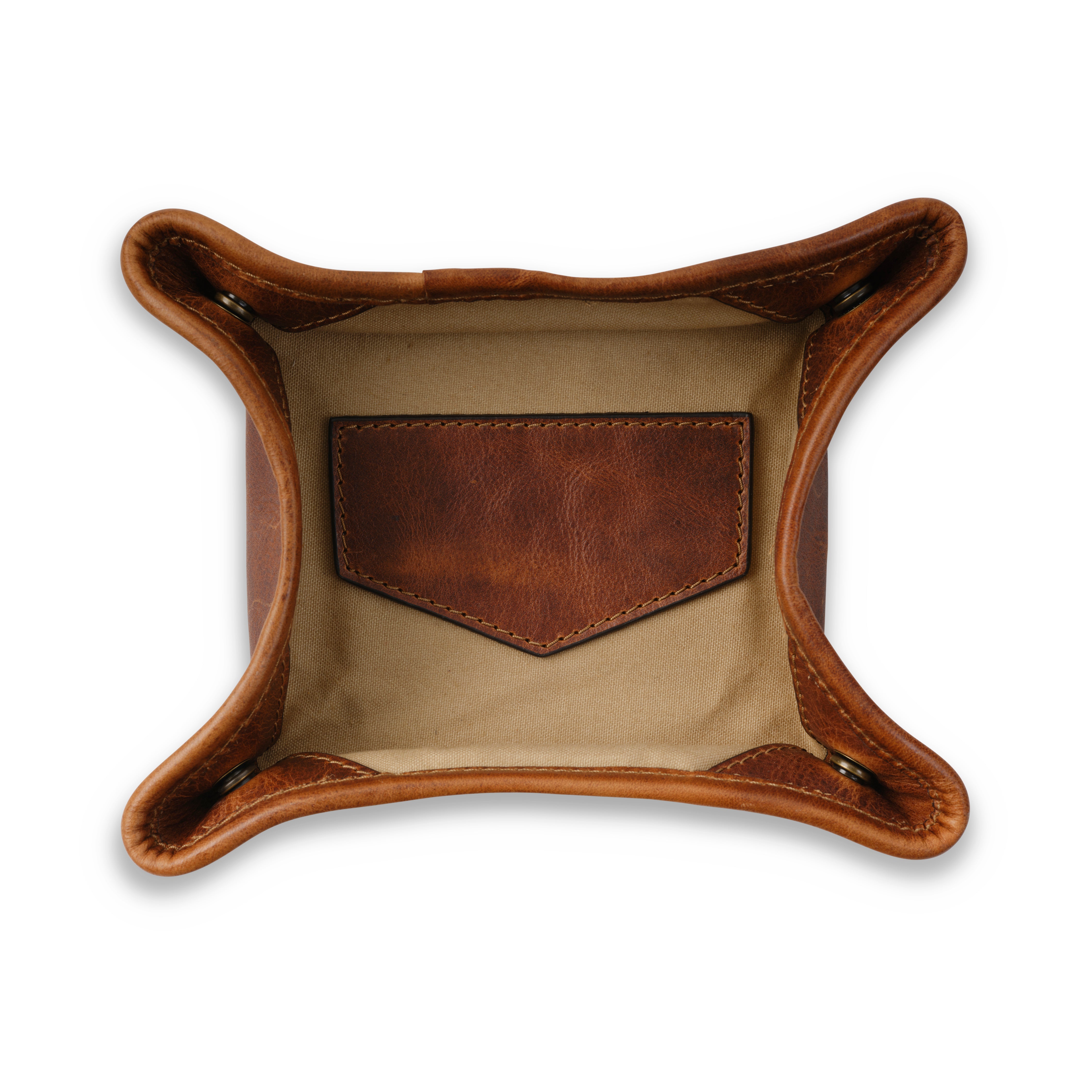 Kineño Leather Valet Tray – King Ranch Saddle Shop