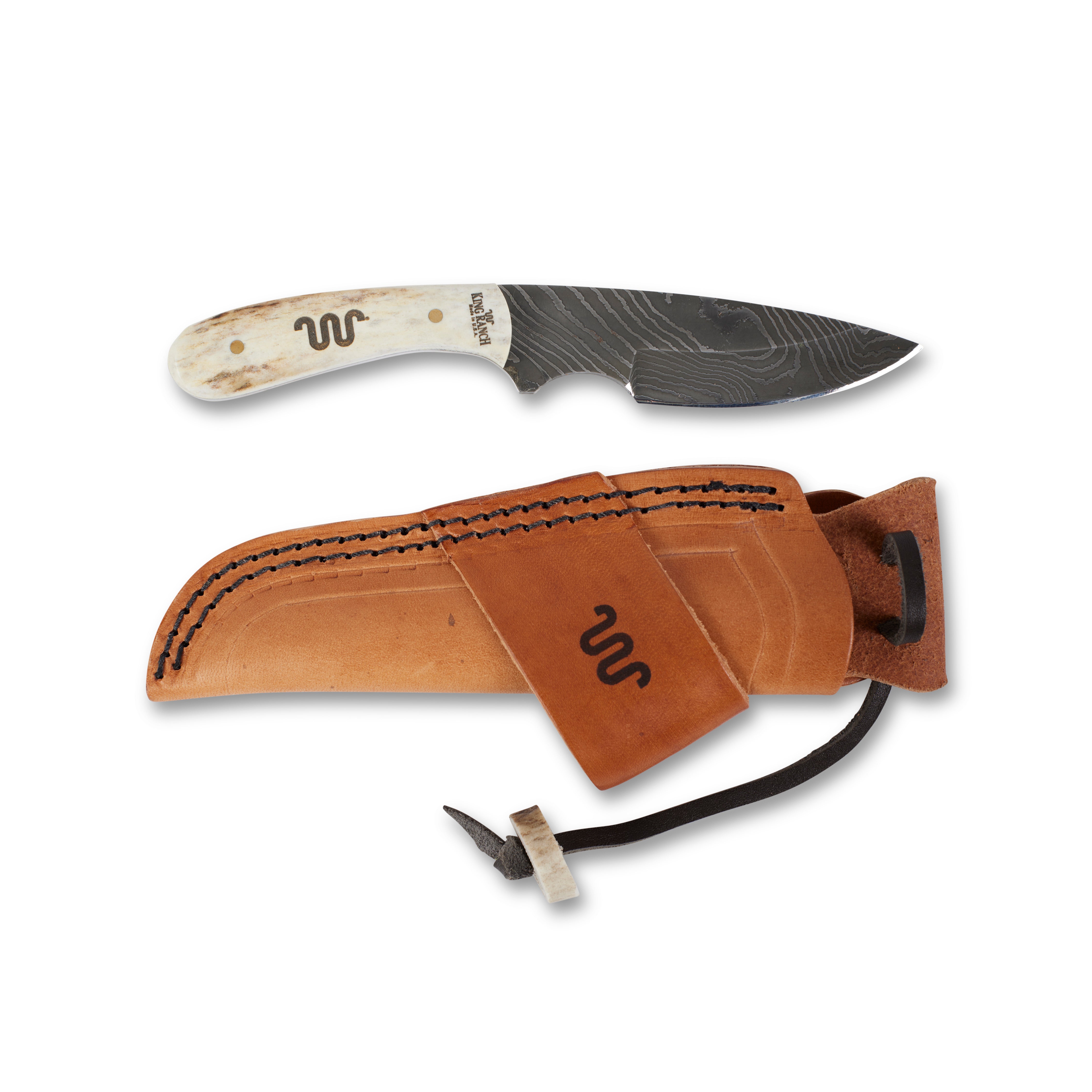 FIELD SLAB KNIFE w/W KR LOGO HANDLE & LTH SHEATH – King Ranch Saddle Shop