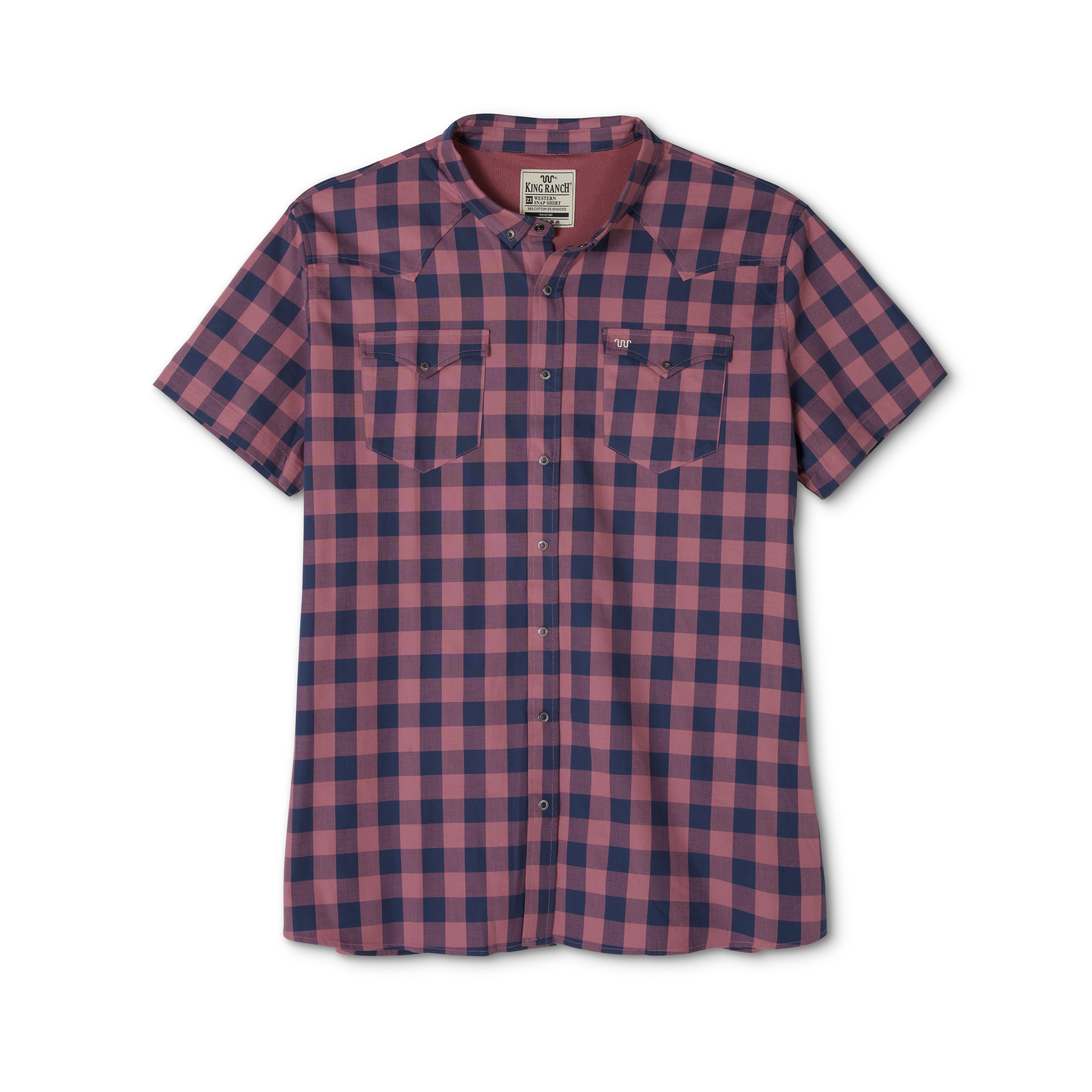 Men's S/S Western Snap Shirt - Plaid – King Ranch Saddle Shop
