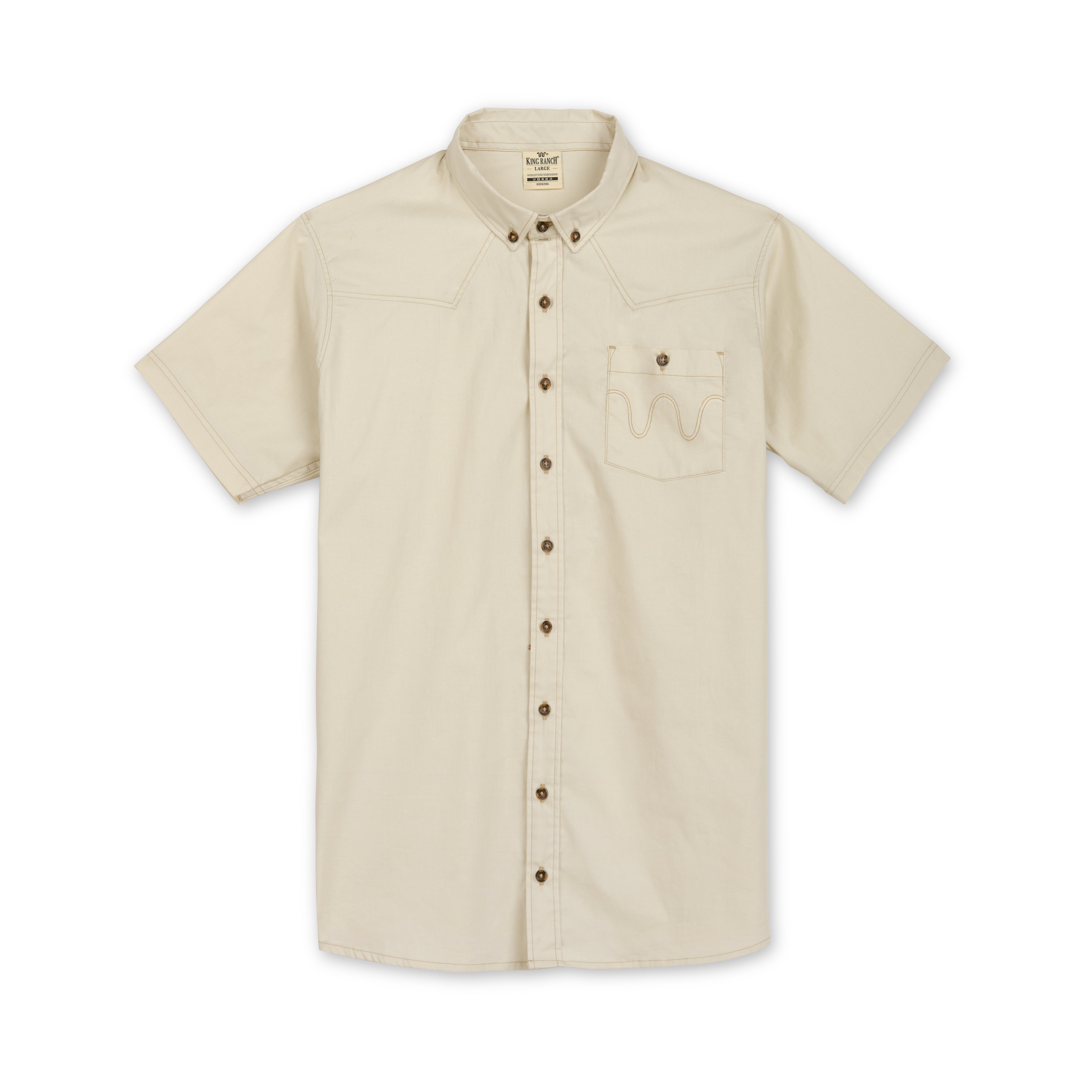 S/S Lightweight Cotton Button Down – King Ranch Saddle Shop